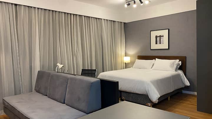 Std_813 - Neat Studio With Kitchen, Wi-fi A/c - Barueri