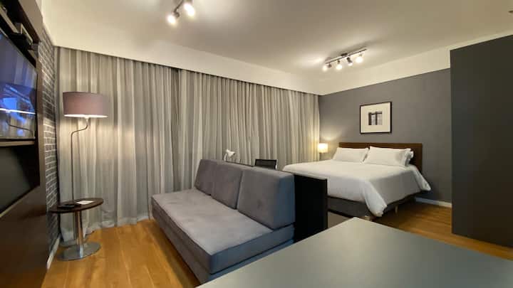 Std_813 - Neat Studio With Kitchen, Wi-fi And A/c - Barueri