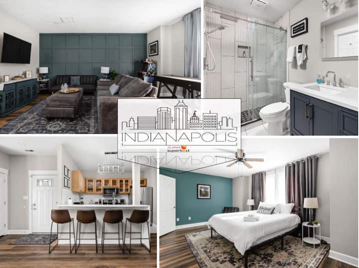 Modern Downtown Retreat | King Beds + Garage - Indiana (State)