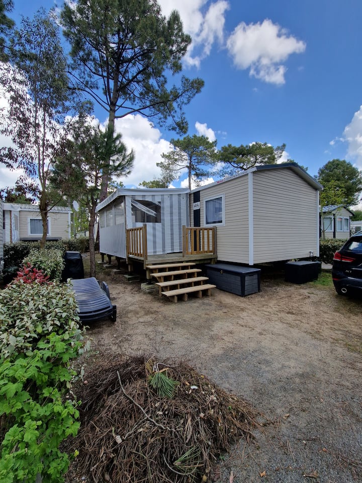 Mobil Home Climatisé 2ch 4/6pers Camping 4* - Saint-Jean-de-Monts