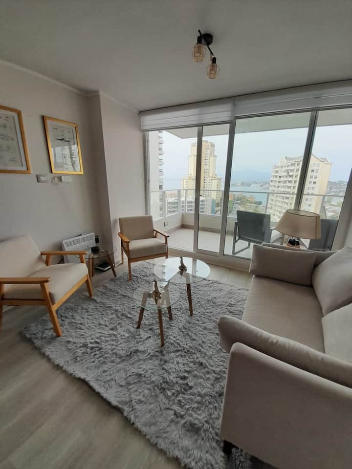 Hermoso Departamento En Costa De Montemar Concon - Concón
