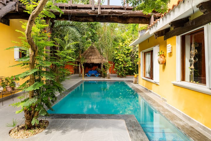 Villa De 15persona Con Acceso Directo Laguna Yalku - Akumal