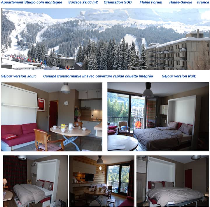 Studio Flaine Forum Tt Confort 4 Pers 29 M2 - Flaine