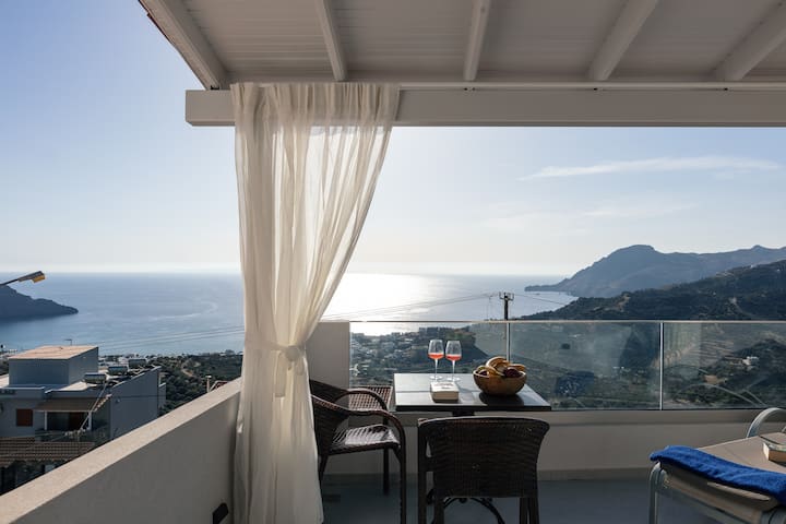 Annaview Top Floor Suite No11 With Amazing Seaview - Plakias