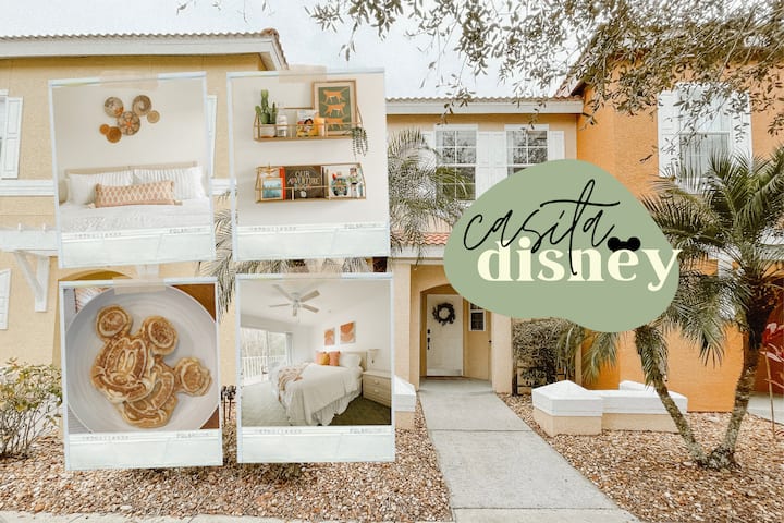 Casita Disney! Cozy And Boho Townhouse Near Disney - Kissimmee