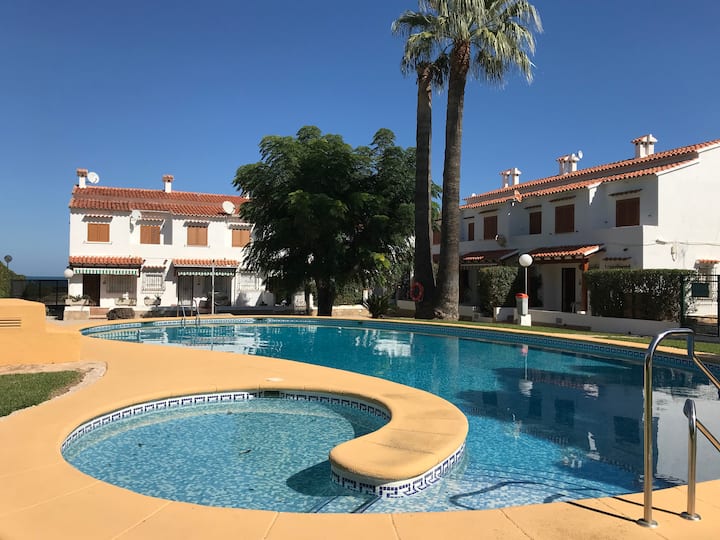 Beach Townhouse With Pool And Garden - Els Poblets