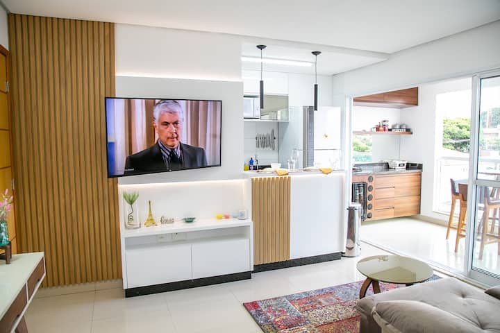 Beautiful 1 Bedroom Apt With Garage. - Goiânia