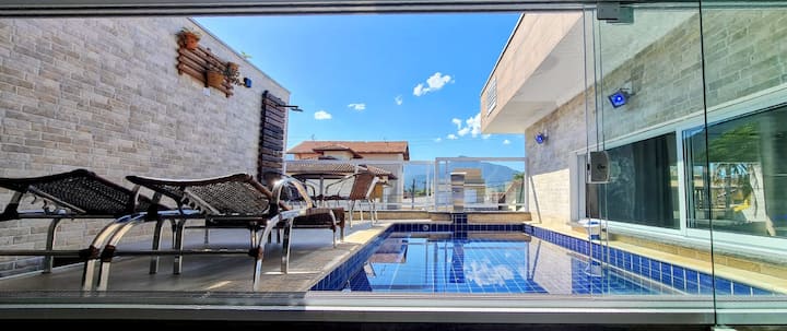 Casa 3 Dorms. Ar-cond., Churrasq. Piscina, Ubatuba - Ubatuba