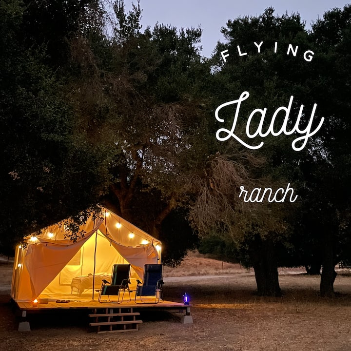 The "Lakota" Glamping Tent - King Size Bed - Santa Margarita, CA