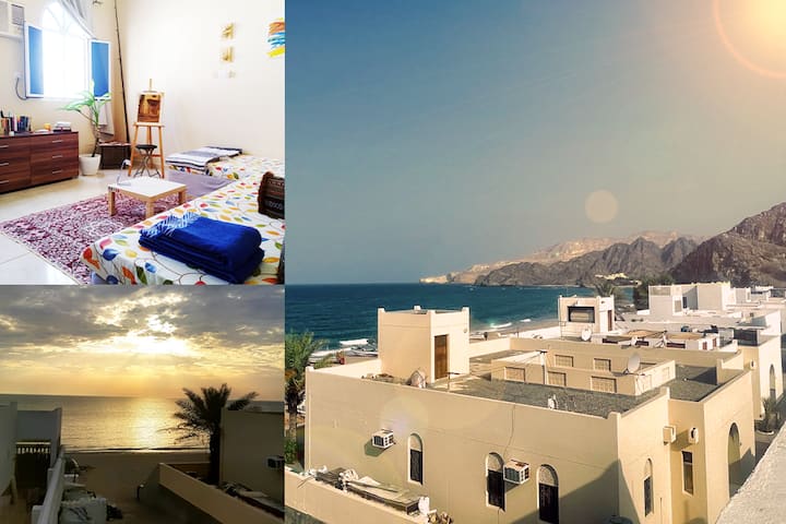 Sea Breeze Pvt Room + Beachfront - Mascate