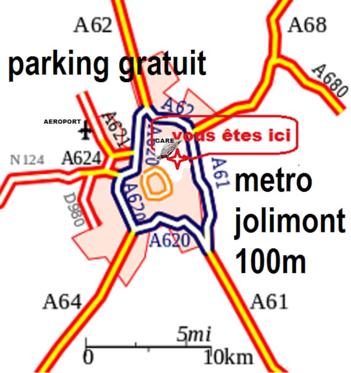 Pratique Complet Sécurisé Metro Et Parking. - Toulouse