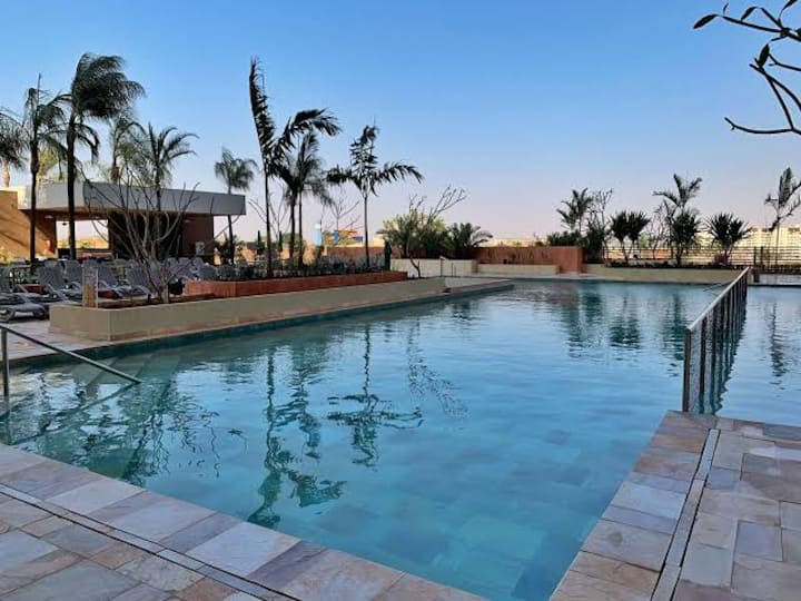 Flat Encantador Com Piscina - Olímpia