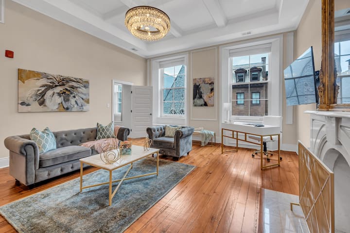 Bright And Airy Lux Historic Apt. Near Hospitals - Baltimore