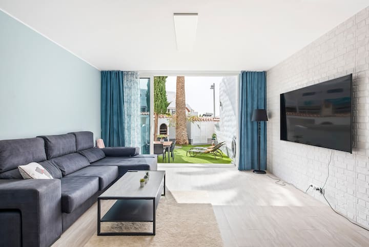 Townhouse, 3bd, 300m Troya Beach, Bbq, Fast Wifi - Tenerife