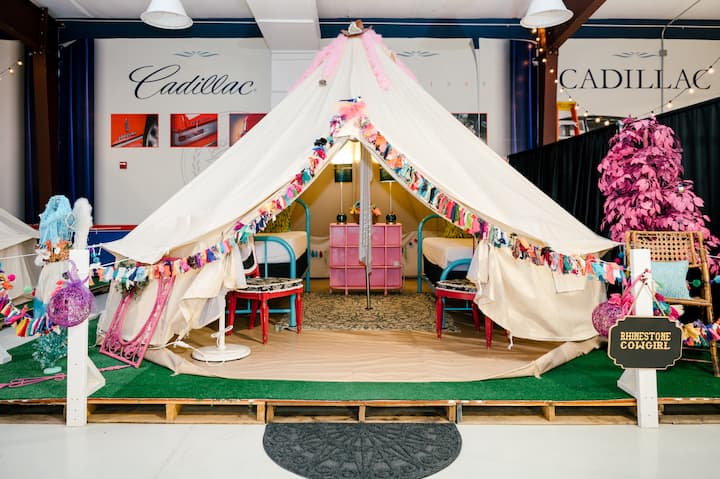 Rhinestone Cowgirl, Teepee In Glamp Inn Cadillac - Round Top, TX