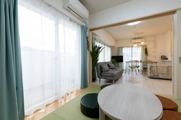 広々ルーム58㎡の2ldkタイプ！和室＆ツインベッドルーム - 田辺市