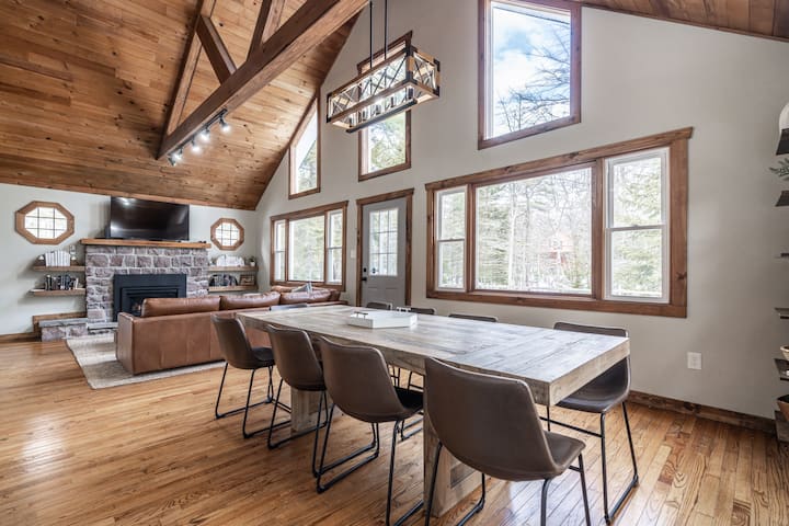 Very Private 4br/2ba A-frame, 2800 Sq. Feet, Ac/wd - Lake Harmony, PA