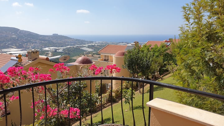 Sea View Apartment Two Floors In Gold City 2+1 - Mahmutlar