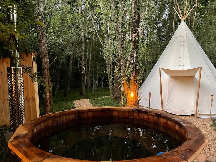 Tipi Duo Avec Spa Privatif - Arnay-le-Duc