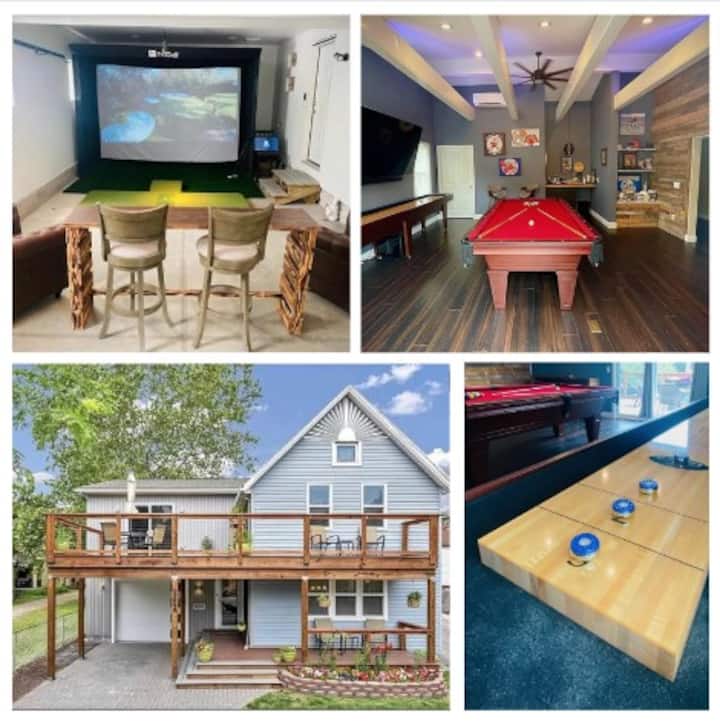 The"wolf Of Tremont"-golf Sim+game Room+85 In Tv! - Cleveland