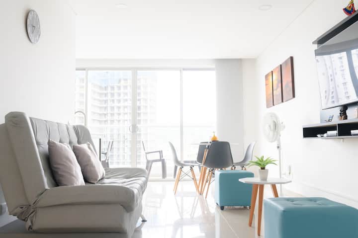 Apto Ideal Piscina, A/c, Cerca Aeropuerto Y Centro - Cartagena