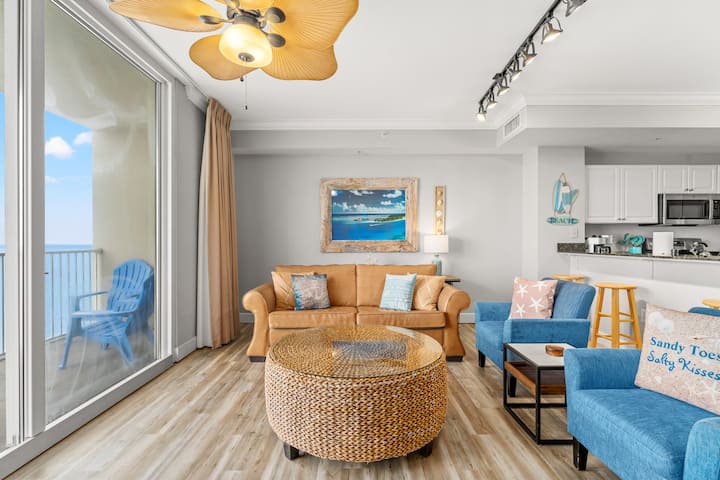 Serene N' Rustic Beach View! Sleeps 6 @ Tidewater - Panama City Beach, FL