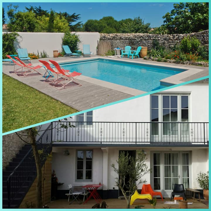 La Grande Belle Du Chai Piscine Et Hammam (200m2) - Île de Ré