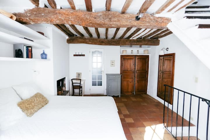 Sunny Roof Terrace, Historic House W/ac - Valbonne
