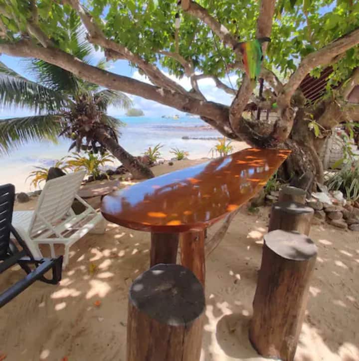 Tiki Moz Bungalow Kayaks Gratuits/plage Partagée - Polynésie française