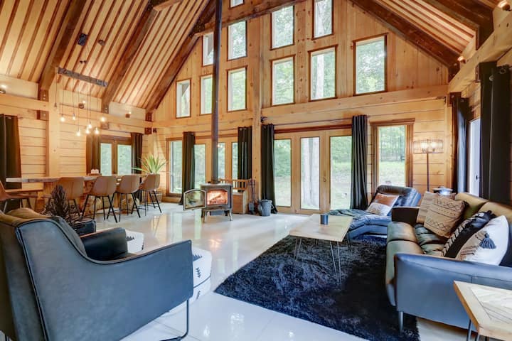 Chaleureux Chalet De Bois - Rawdon