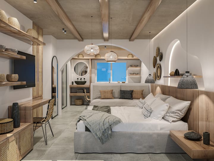 Adonis Sea View Suite Mykonos With Private Jacuzzi - Mykonos