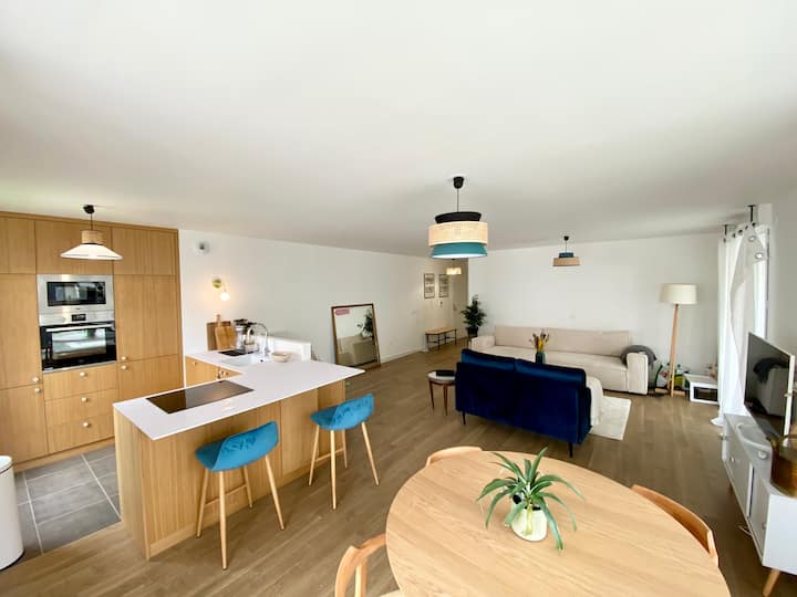 Grand Appartement Neuf, 1 Chambre, 4 Couchages - Vanves