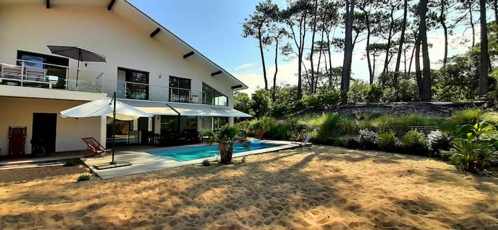 Villa Océandes, 12p, 300m Plage, Piscine Chauffée - Capbreton