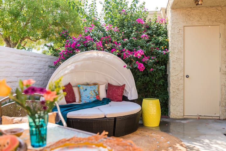 Boho Cozy Getaway| Private Patio| Pool & Hot Tub - Cathedral City, CA