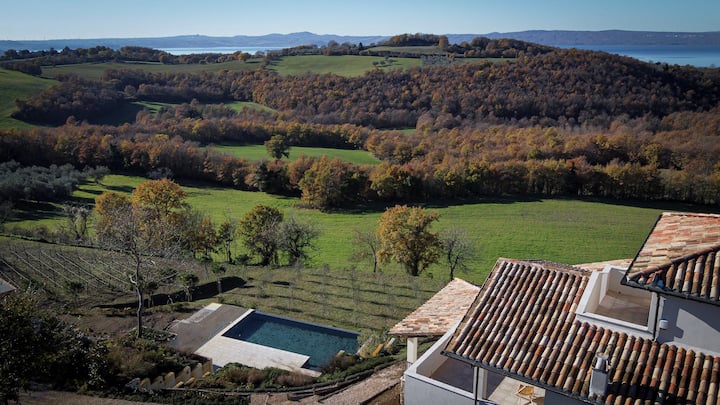 Luxueuze Villa Met Infinity Pool Aan Bolsenameer - Montefiascone