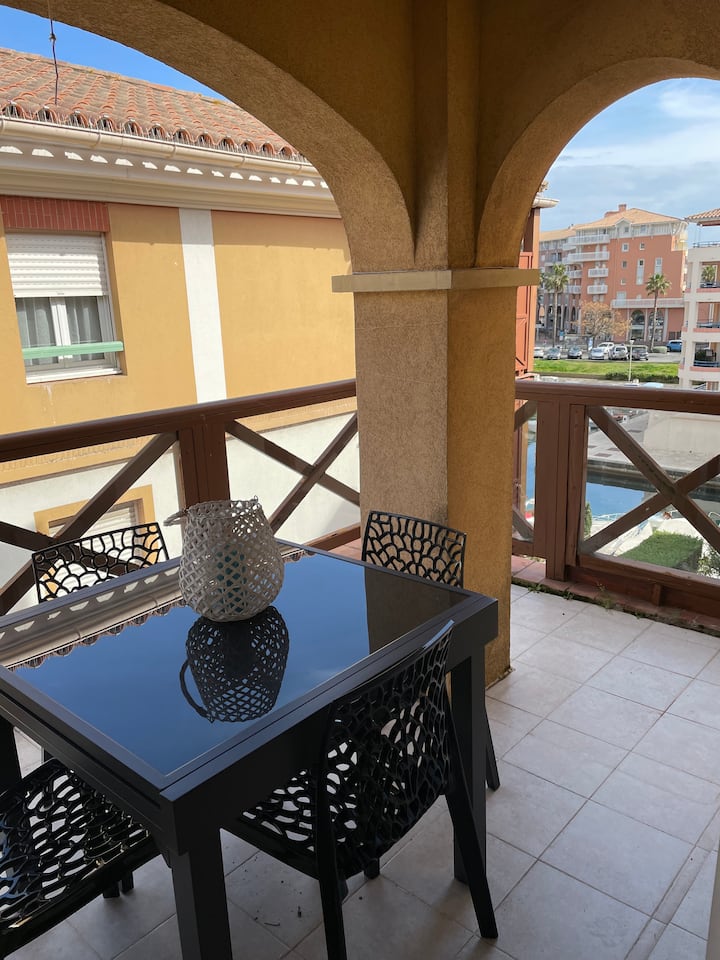 T2/3 Climatisé Mezzanine Vue Port Parking Privé - Saint-Aygulf