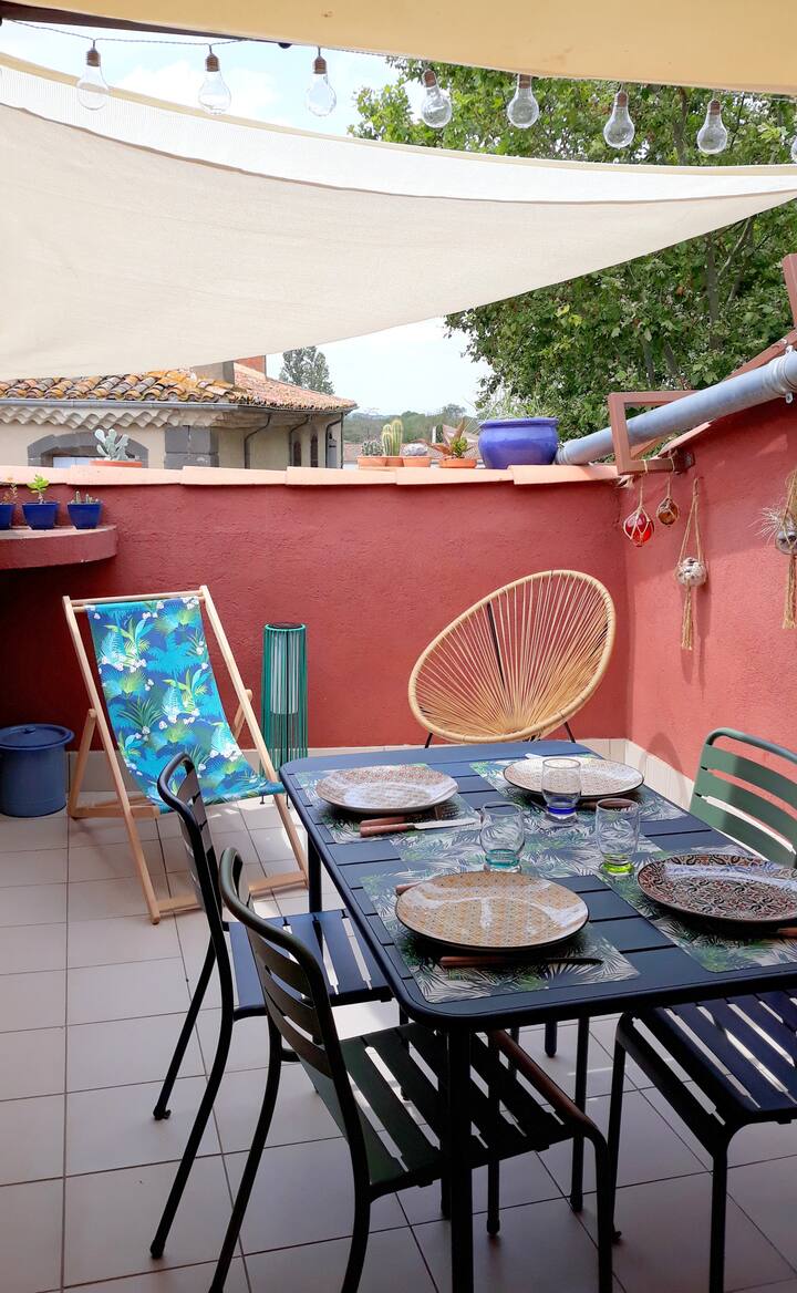 Grand Studio Avec Tropézienne Au Cœur D'agde - Agde
