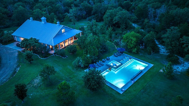 Casa Tres Hermanas | Pool+hot Tub+fire Pit+grill - Round Top, TX