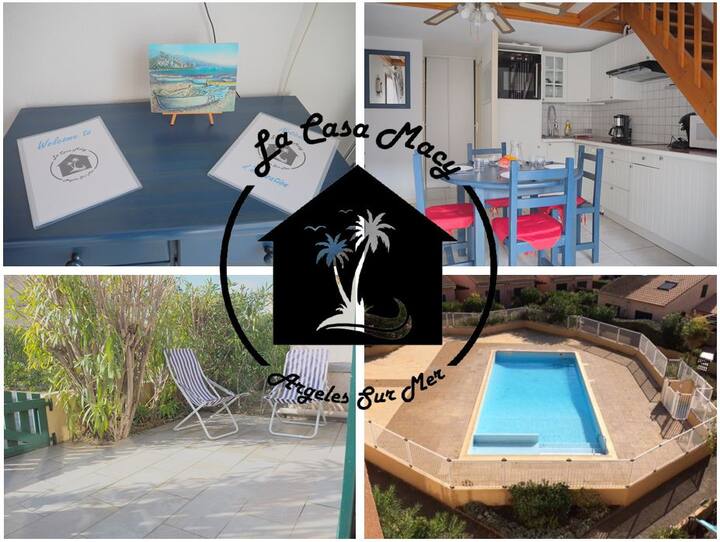 Villa Climatisée 2 Chambres, Piscine, Plage à 800m - Argelès-sur-Mer
