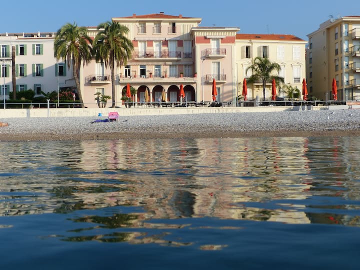 Le Provençal: 2ch, 2sdb, Clim, Face à La Plage - 芒通