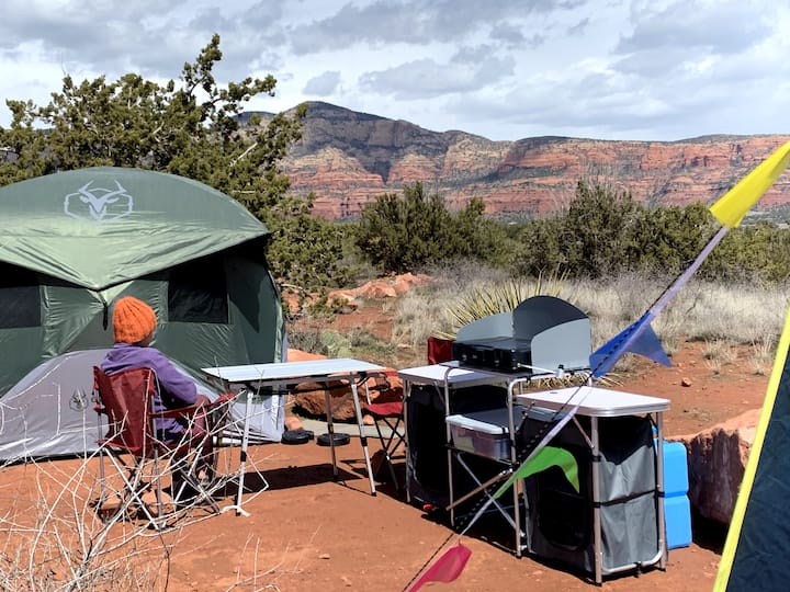 Instant Pop-up Tent For Camping W/ Stargazing Roof - 커튼우드