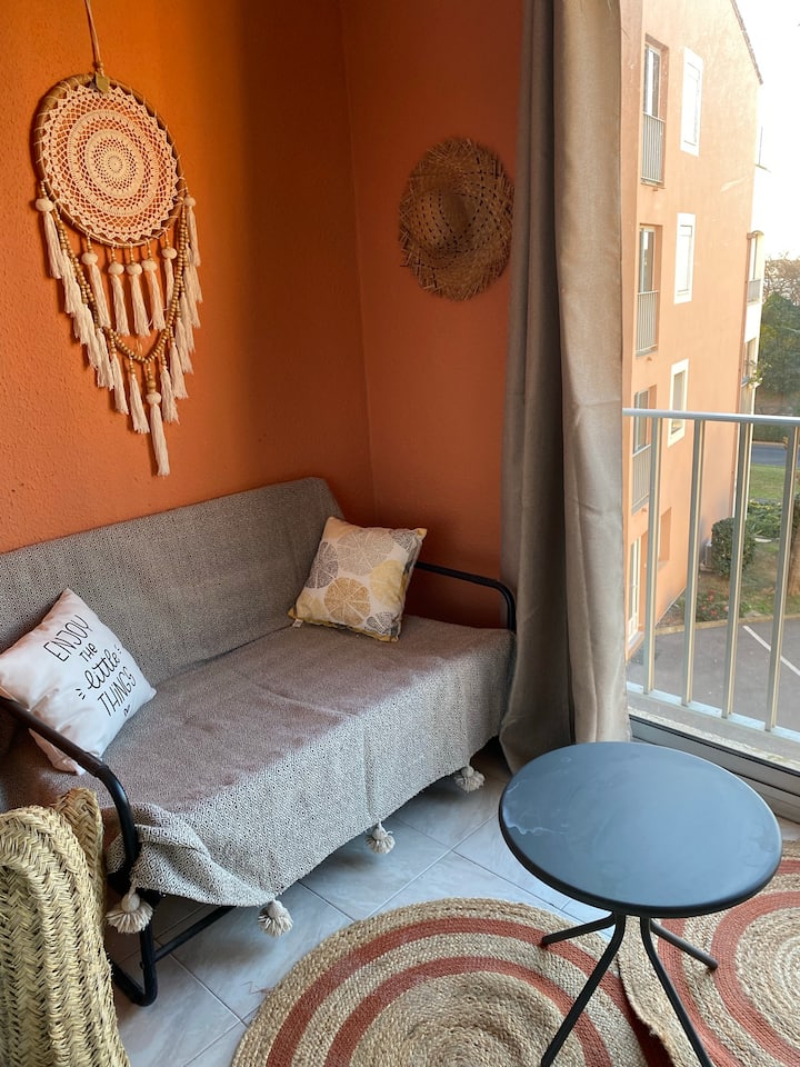 Charmant Studio Climatisé à 2 Pas Des Plages - Agde