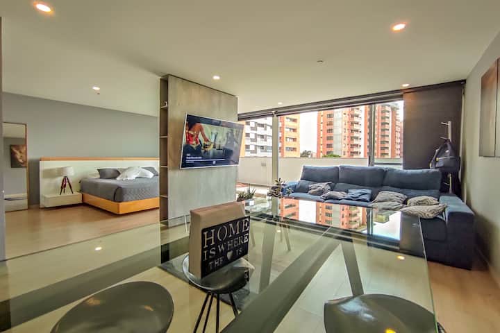 Loft In El Poblado, Excellent View And Amenities. - Medellín, Colombia