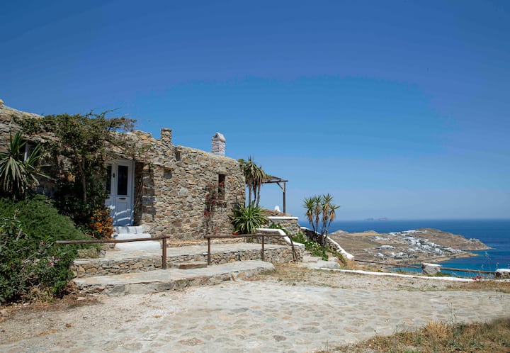 Incredible Views, Charming Stone House For Up To 4 - Mykonos