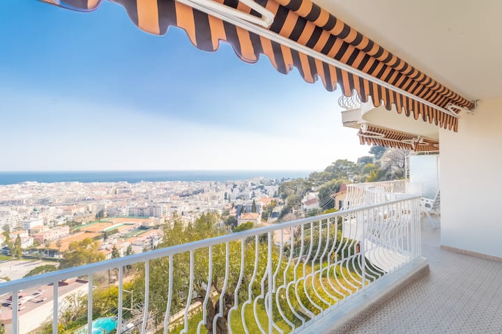 La Maison Calme De Laura , Magnifique Vue Mer - Saint-Laurent-du-Var