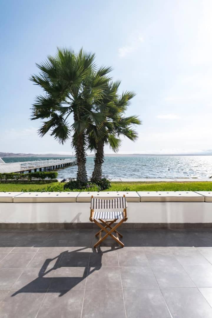 Beautiful Beachfront House With Pool In Paracas - Paracas