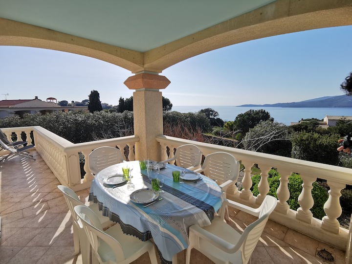 Magnifique Vue Mer, Au Calme, Plage 3min à Pied - Sagone