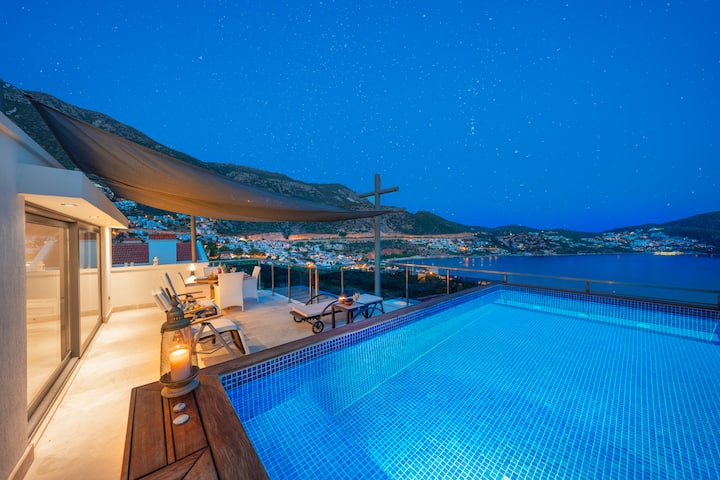 Luxury Duplex Penthouse-roof Terrace & Plunge Pool-central Location - Kalkan