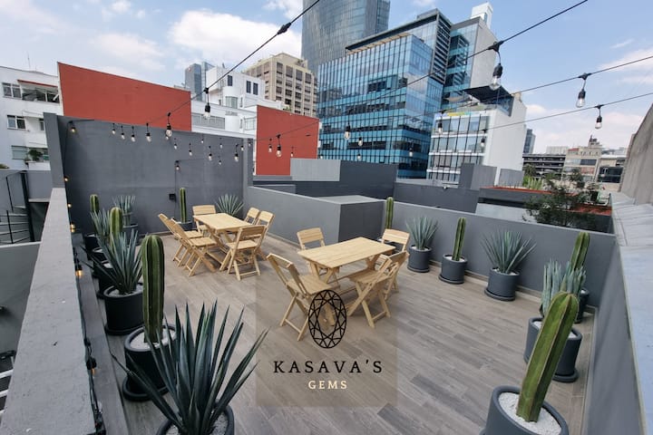 Kasava's Duplex On Varsovia St. With Nice Views - 墨西哥城