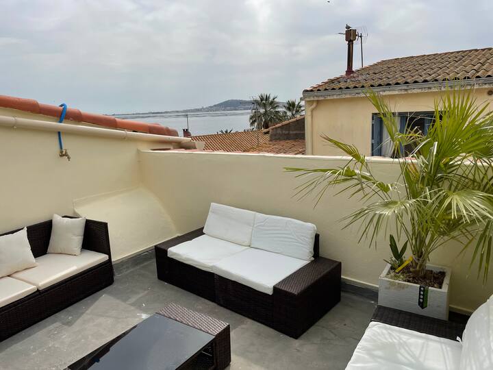 Ma Villa Zen🌞🌴🌊🦩terrasse 😍 - Mèze